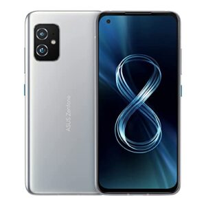 asus zenfone 8 zs590ks 5g dual 256gb 12gb ram factory unlocked (gsm only | no cdma - not compatible with verizon/sprint) international version - silver