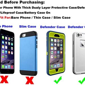 Yuzihan for iPhone 13 13 Pro iPhone 12 12 Pro iPhone 11 11 Pro iPhone XR Belt Holster Fit with Thick Defender Case Hybrid Armor Case Protective Case On