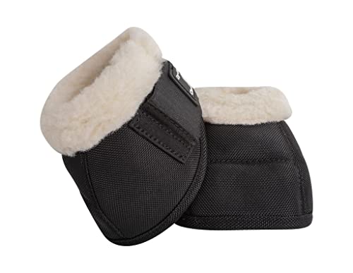 Classic Equine Dyno Fleece Bell Boots XL Black