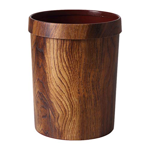 IMIKEYA Trash Can Garbage Can Vintage Waste Bin Wastebasket Garbage Container Bin for Home Office Bathrooms Powder Rooms