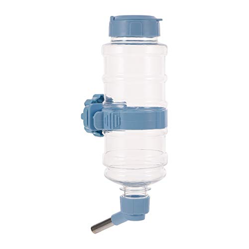 TEHAUX Pet Water Bottle Dispenser-Water Feeder Pet Drinking Water Bottle 473ml (Sky-blue)