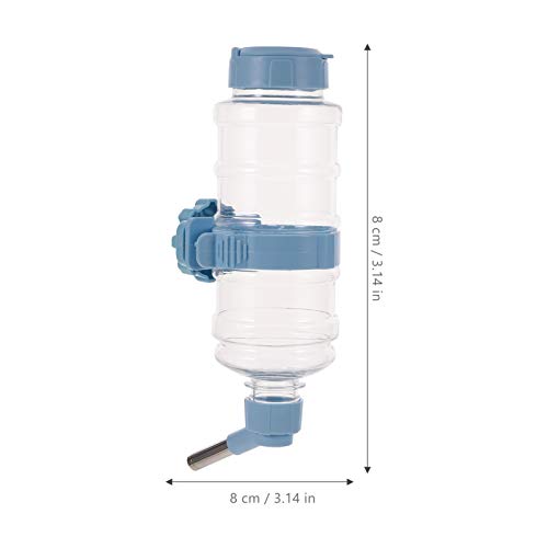 TEHAUX Pet Water Bottle Dispenser-Water Feeder Pet Drinking Water Bottle 473ml (Sky-blue)