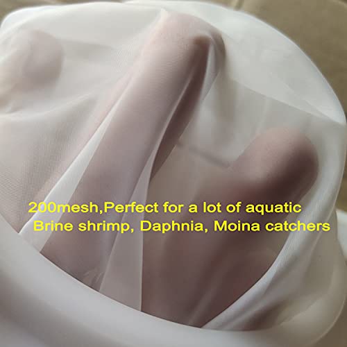 200 Mesh Baby Brine Shrimp Net Collect Brine Shrimp Artemia Copepod Sieve for Brine Shrimp Hatchery