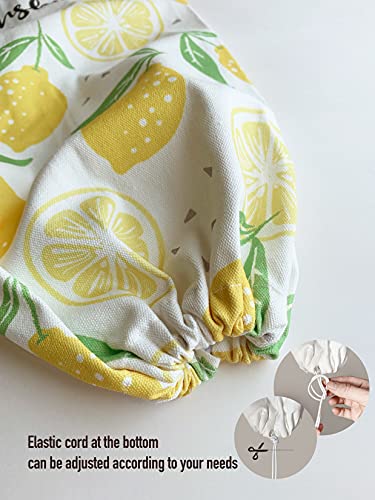 Hglian Lemon Grocery Bags Holder Dispenser Wall Mount Plastic Bag Holder Garbage Shopping Trash Bags Storage Carrier Organizer,Cute Lemon Home Kitchen Décor, Gifts for Women Mom Wife