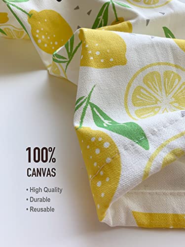 Hglian Lemon Grocery Bags Holder Dispenser Wall Mount Plastic Bag Holder Garbage Shopping Trash Bags Storage Carrier Organizer,Cute Lemon Home Kitchen Décor, Gifts for Women Mom Wife