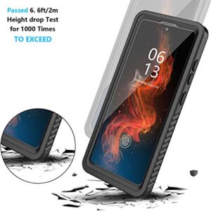 ANTSHARE for Samsung Galaxy S20 FE 5G Case Waterproof, Built in Screen Protector 360° Full Body Heavy Duty Protective Shockproof IP68 Underwater Case for Samsung Galaxy S20 FE 5G 6.5inch Black/Clear