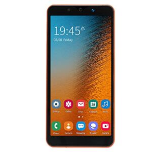 jazar smartphone, powerful processor dual cards dual standby 128gb expandable storage fingerprint unlock smart phone, note30 plus 854 x 480 resolution for 8.1, orange