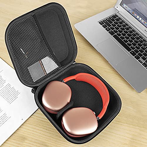 Linkidea Hard Shell Case Compatible with AirPod Max Case, Protective Hard Shell Travel Bag with Cable, Charger Storage (Dark Grey)