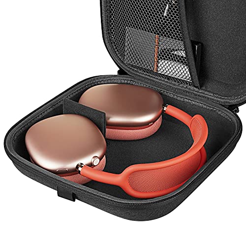 Linkidea Hard Shell Case Compatible with AirPod Max Case, Protective Hard Shell Travel Bag with Cable, Charger Storage (Dark Grey)