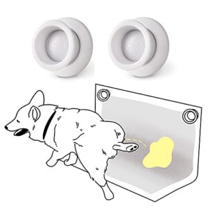 mymoon home pee pad holder (pack of 2) – works with any type of wee wee pads for easy cleanup of marking and leg lifting dogs. (white)