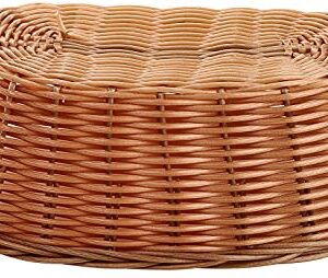 Yesland 12 Pack Plastic Oval Basket Small Gift Baskets, Food Storage Basket & Fruit Basket, 10 x 5.8 x 2.75 Inches Bread Basket Bin for Kitchen, Restaurant, Centerpiece Display, Christmas Gifts