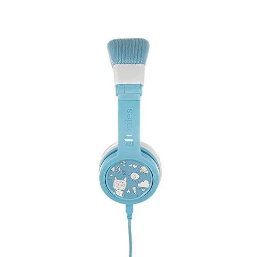 Tonies Foldable Wired Headphones for Kids - Comfortably Designed to fit On-Ear - Works with Toniebox and All 3.5mm Devices - Light Blue