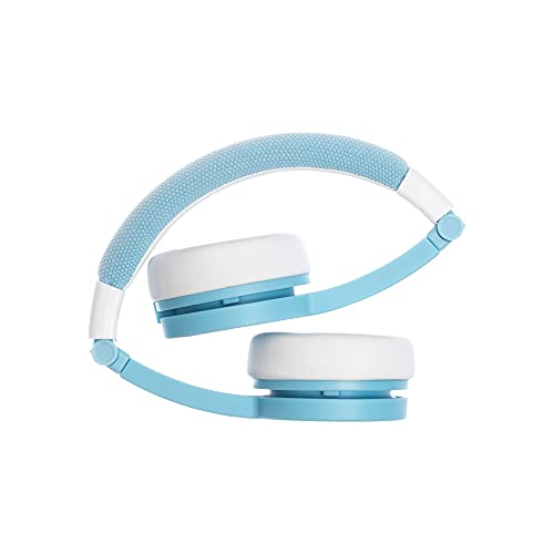 Tonies Foldable Wired Headphones for Kids - Comfortably Designed to fit On-Ear - Works with Toniebox and All 3.5mm Devices - Light Blue