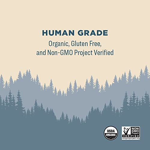 Amazon Brand - Wag Expedition Human Grade Organic Granola Bites Dog Treats, Non-GMO, Gluten Free, Oat & Blueberry, 10oz