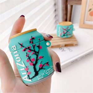 Oqplog for Airpod 2/1 for AirPods Case 3D Cute Fun Cartoon Fashion Funny Air Pods 2&1 Cover Design for Girls Women Teen Boys Kids Unique Kawaii Trendy Food Soft Silicone Cases – Arizona Green Tea