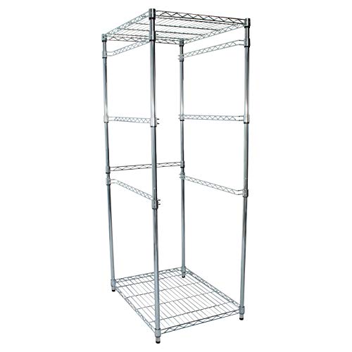 SafeRacks 5 Tier Steel Storage Bin Rack, Zinc Plated, NSF Certified, 31″ x 23″ x 72″