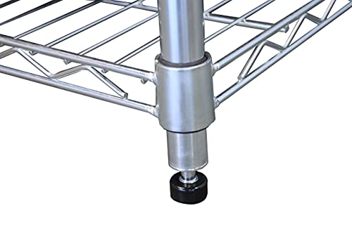 SafeRacks 5 Tier Steel Storage Bin Rack, Zinc Plated, NSF Certified, 31″ x 23″ x 72″