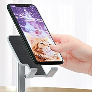 Cell Phone Stand, Adjustable Angle and Height of Desktop Phone Stand, Stable Non-Slip Design Compatible with All Mobile Phones, iPhone, iPad, Tablet PC (Mint Green)