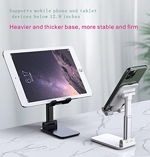 Cell Phone Stand, Adjustable Angle and Height of Desktop Phone Stand, Stable Non-Slip Design Compatible with All Mobile Phones, iPhone, iPad, Tablet PC (Mint Green)