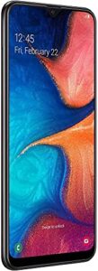 samsung galaxy a20 (32gb, 3gb) 6.4" super amoled, 4000mah battery, 4g lte gsm (us + global) t-mobile unlocked (at&t, metro, straight talk) a205u us model (64gb sd bundle, black)