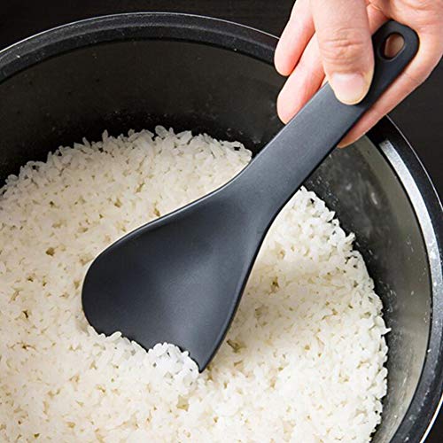 DOITOOL 2pcs Rice Paddle Spoon Soup Spoon Cooking Utensil Rice Scooper Non- stick Heat- resistant Works for Rice Mashed Potato or more