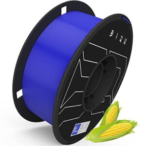 biqu 3d printer filament pla 1.75mm 1kg spool (2.2lbs), dimensional accuracy +/- 0.03mm, non-tangling non-clogging non-stringing tough pla 3d printing filament for most fdm 3d printer - blue