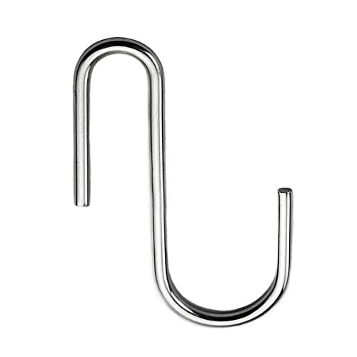 IDEALSV Stainless Steel S Hooks 30 Pcs Heavy Duty S Shaped Hooks Hanging Pan Pot Holder 2.4 Inch