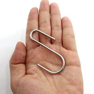 IDEALSV Stainless Steel S Hooks 30 Pcs Heavy Duty S Shaped Hooks Hanging Pan Pot Holder 2.4 Inch