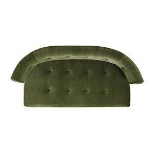 Jennifer Taylor Home Celia Love Seats, Olive Green Performance Velvet