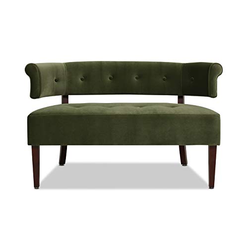 Jennifer Taylor Home Celia Love Seats, Olive Green Performance Velvet