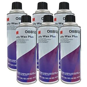 6pk 3m cavity wax plus interior corrosion prevention coating 08852 18oz aerosol