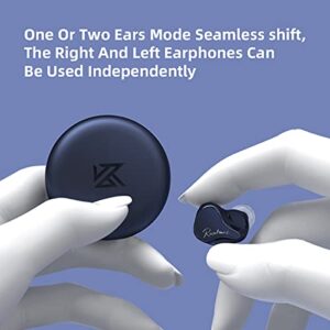 KZ SKS True Wireless Earbuds Qualcomm Bluetooth 5.2 Headphone Hybrid 1DD+1BA Game Earbuds TWS Touch Control Noise Cancelling Sport Headset(Blue)