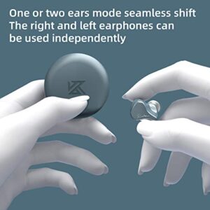 KZ SKS True Wireless Earbuds Qualcomm Bluetooth 5.2 Headphone Hybrid 1DD+1BA Game Earbuds TWS Touch Control Noise Cancelling Sport Headset(Blue)