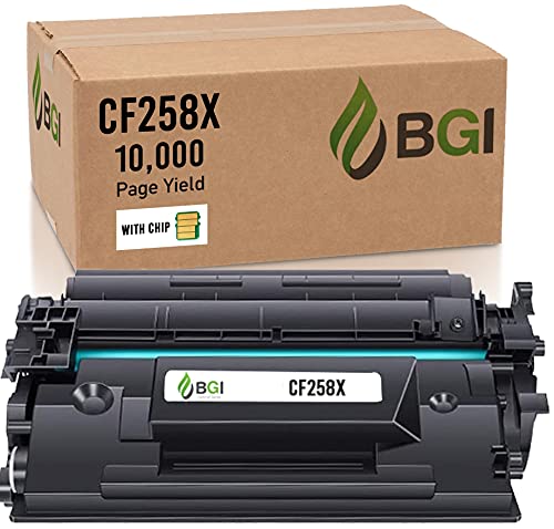 BGI Remanufactured Toner Cartridge for HP 58X CF258X (Includes CHIP) for HP Laserjet Pro M404dw M404dn M404n M404 MFP M428fdn M428fdw M428dw M428 | High Yield | CHIP Installed | Made in USA