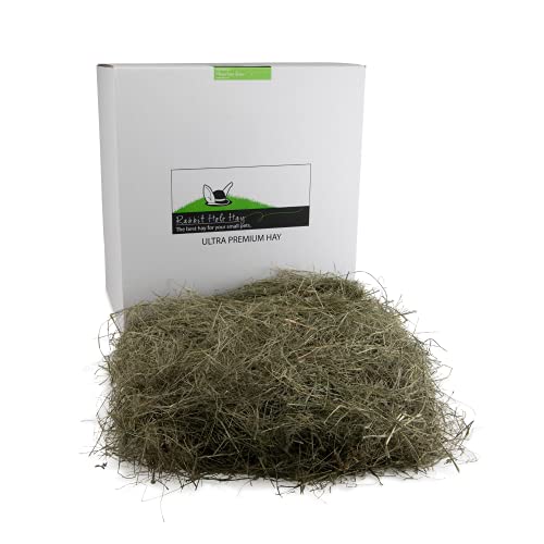 Rabbit Hole Hay Ultra Premium, Hand Packed Mountain Grass for Your Small Pet Rabbit, Chinchilla, or Guinea Pig (40lb)