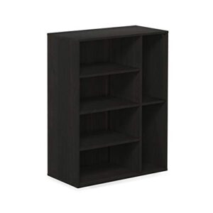 furinno andrey 4-tier multipurpose storage shelf, espresso