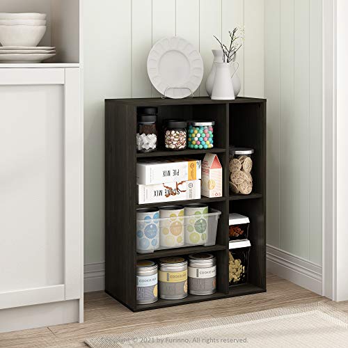 Furinno Andrey 4-Tier Multipurpose Storage Shelf, Espresso