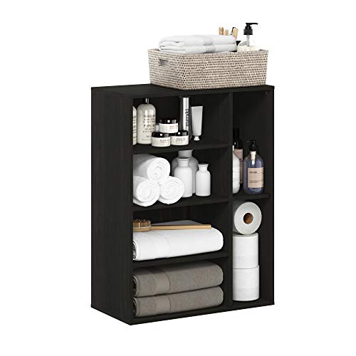 Furinno Andrey 4-Tier Multipurpose Storage Shelf, Espresso