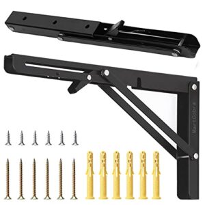 folding shelf brackets heavy duty floating shelves hardware x2, floating shelf bracket 12 inch, l brackets for shelves, folding table hinge folding shelf bracket folding table bracket folding bracket