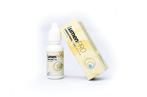 LumenPro Pet Eye Drops - Advanced Vision Support Eye Drops for Dogs with Cataracts - Lanosterol Eye Drops with Antioxidants +NAC Solution - Cataract Drops for Dogs, Cats, Horses, Rabbit (10ml)