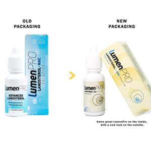 LumenPro Pet Eye Drops - Advanced Vision Support Eye Drops for Dogs with Cataracts - Lanosterol Eye Drops with Antioxidants +NAC Solution - Cataract Drops for Dogs, Cats, Horses, Rabbit (10ml)