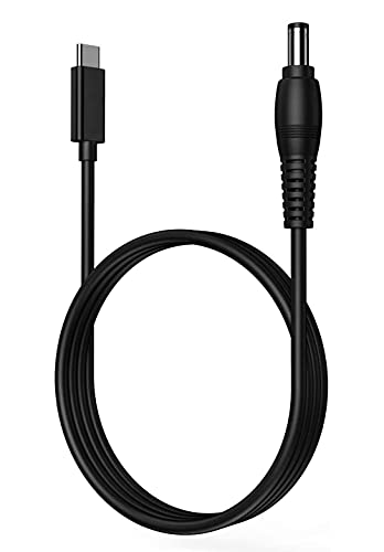 5ft PD USB Type C Male Input to DC 5.5 x 2.1mm Male Power Charging Cable up to 100W(65W-100W)(5521-100W)