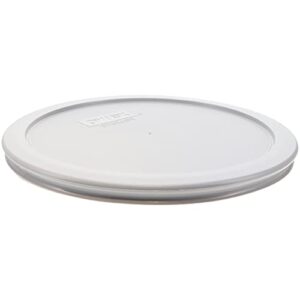 Pyrex 7402-PC Jet Gray Round Plastic Replacement Food Storage Lid, Made in USA - 2 Pack