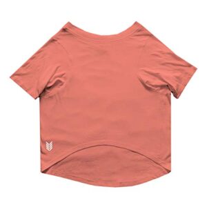 Ruse- Basic Summer Dog T-Shirt Solid Pets Crew Neck Half Sleeves Shirt/Apparel/Clothes/Tees Gift for Dogs(Salmon)/Small (Apso, Shih Tzu etc.)