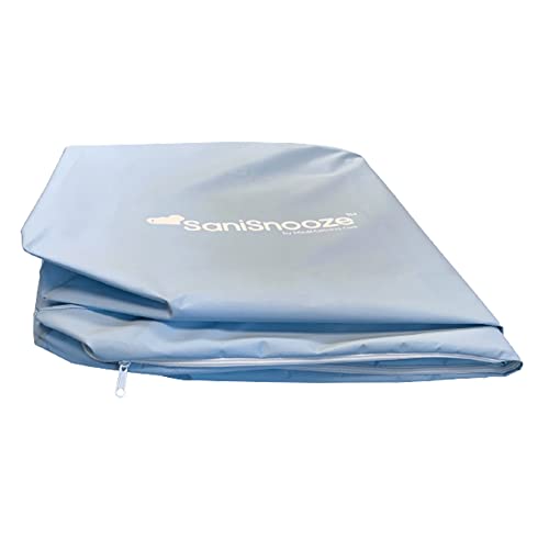 SaniSnooze Original Mattress Cover - Waterproof Stain Resistant Nylon 8" Bed Encasement - Easy to Clean (Twin) (38" x 74" x 8")