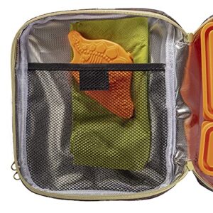 Dino Reusable Hard Ice Pack Set of 3 - Fits Easily Inside Kids Lunch Box, Bento or Insulated Bag - Long Lasting, Slim, Lightweight Design - Cool Freezer Packs Keep Food Cold For Hours - Back To School