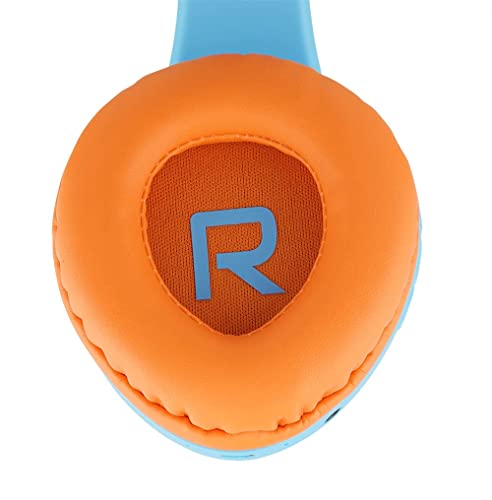 PowerLocus Kids Headphones Over-Ear, Bluetooth Wireless Headphones for Kids,with Microphone, Safe 85DB Volume Limited, Foldable with Carry Case, Audio Cable, Micro SD mode for Online Classes,PC,Phones