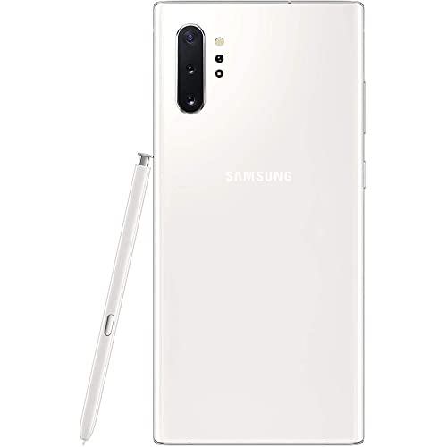 Samsung Galaxy Note 10+ Note10 Plus N975U 256GB Android Smartphone, Aura White, T-Mobile Locked (Renewed)