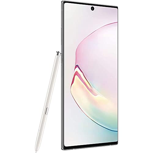 Samsung Galaxy Note 10+ Note10 Plus N975U 256GB Android Smartphone, Aura White, T-Mobile Locked (Renewed)