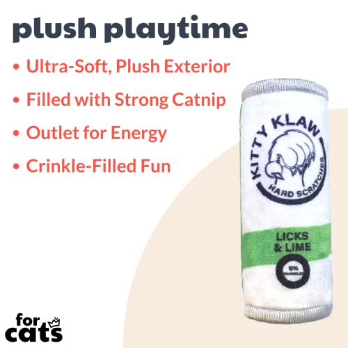 Huxley & Kent H&K Cat Toy | Kitty Klaw Licks & Lime | Plush Cat Toy with Catnip Inside | Funny Realistic Cat Gift | Fun, Durable, and Safe Cat Toys